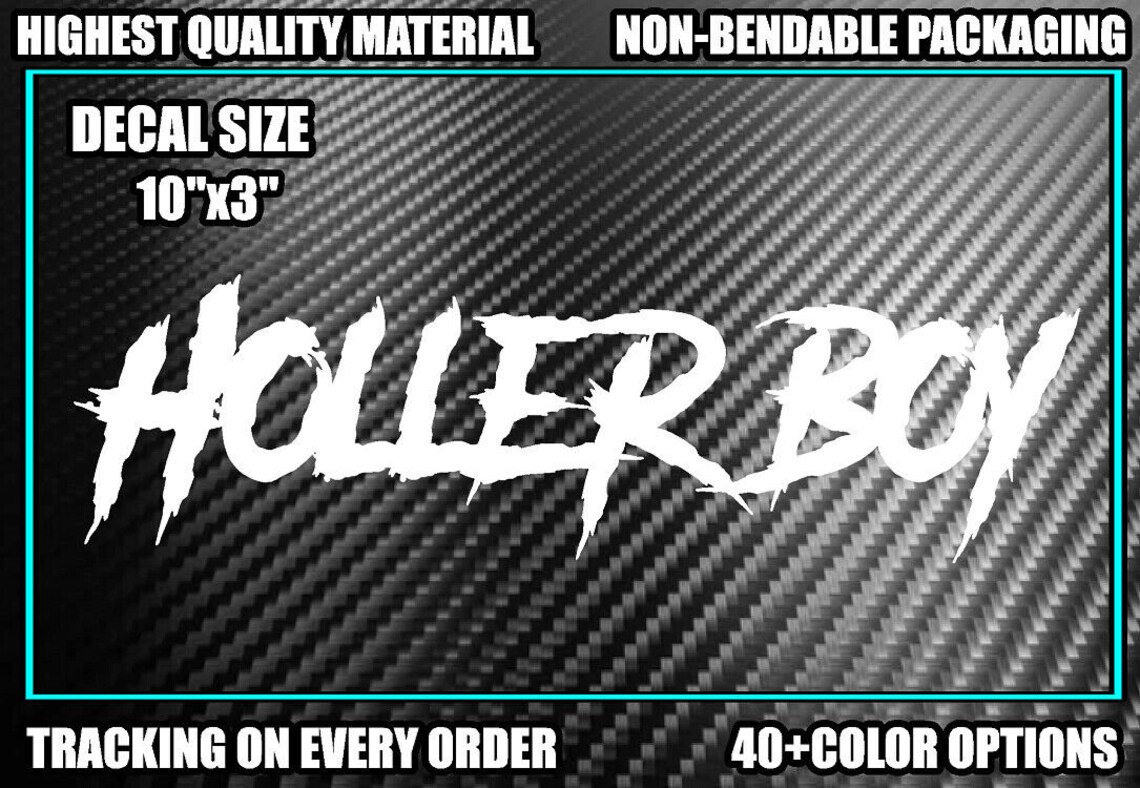 HOLLER BOY Vinyl Decal Sticker Diesel Truck Car Boys Country - Etsy