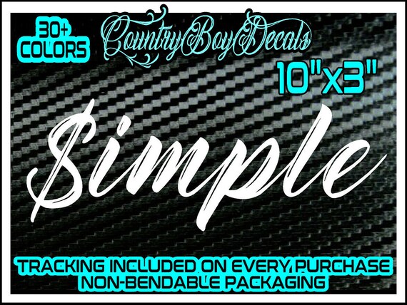 SIMPLE Vinyl Decal Diesel Truck JDM Car Turbo Boost Hated Euro | Etsy