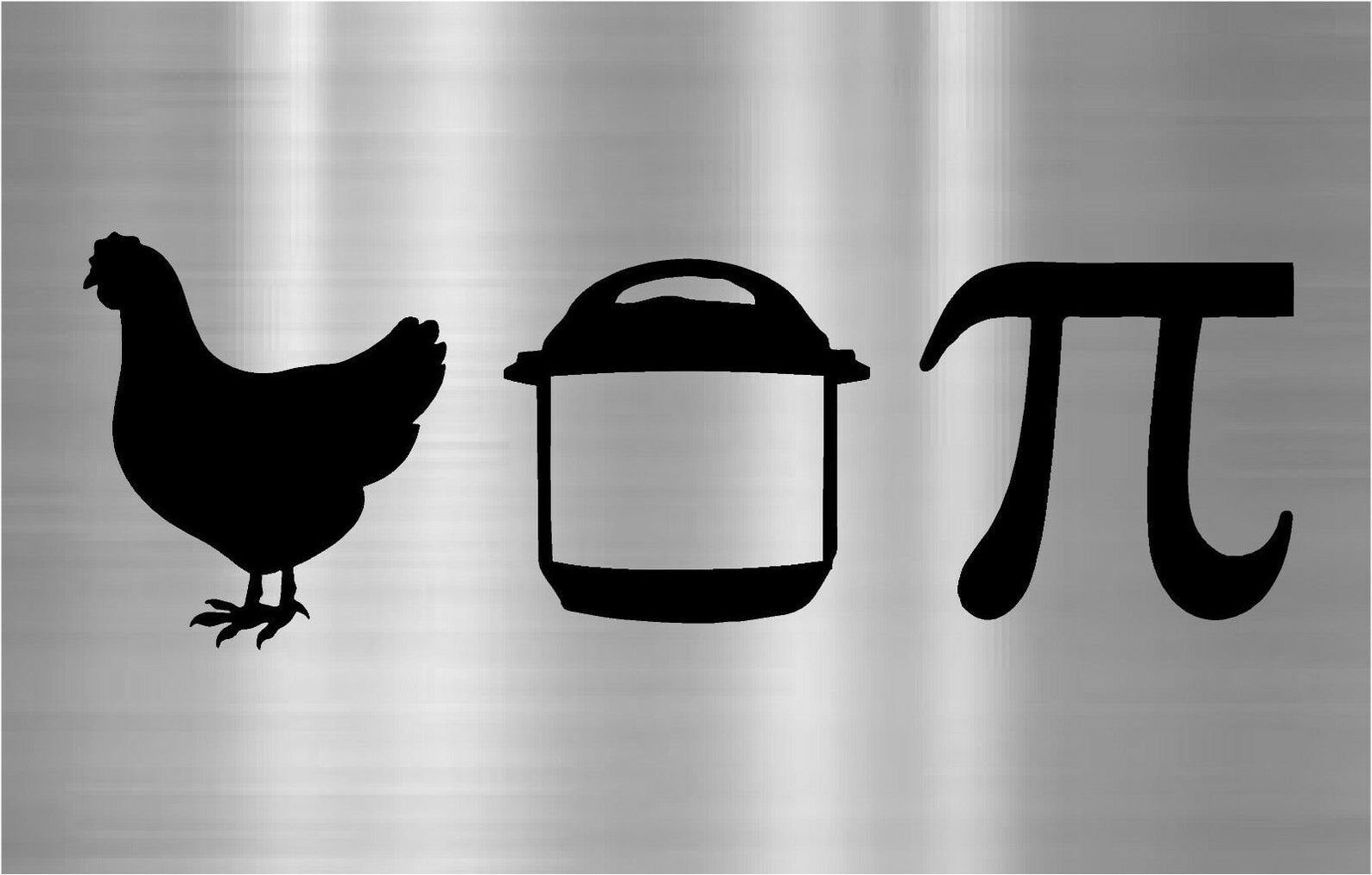 Chicken Pot Pie Pi Symbol DECAL Sticker Instant Pot Funny Crock ...