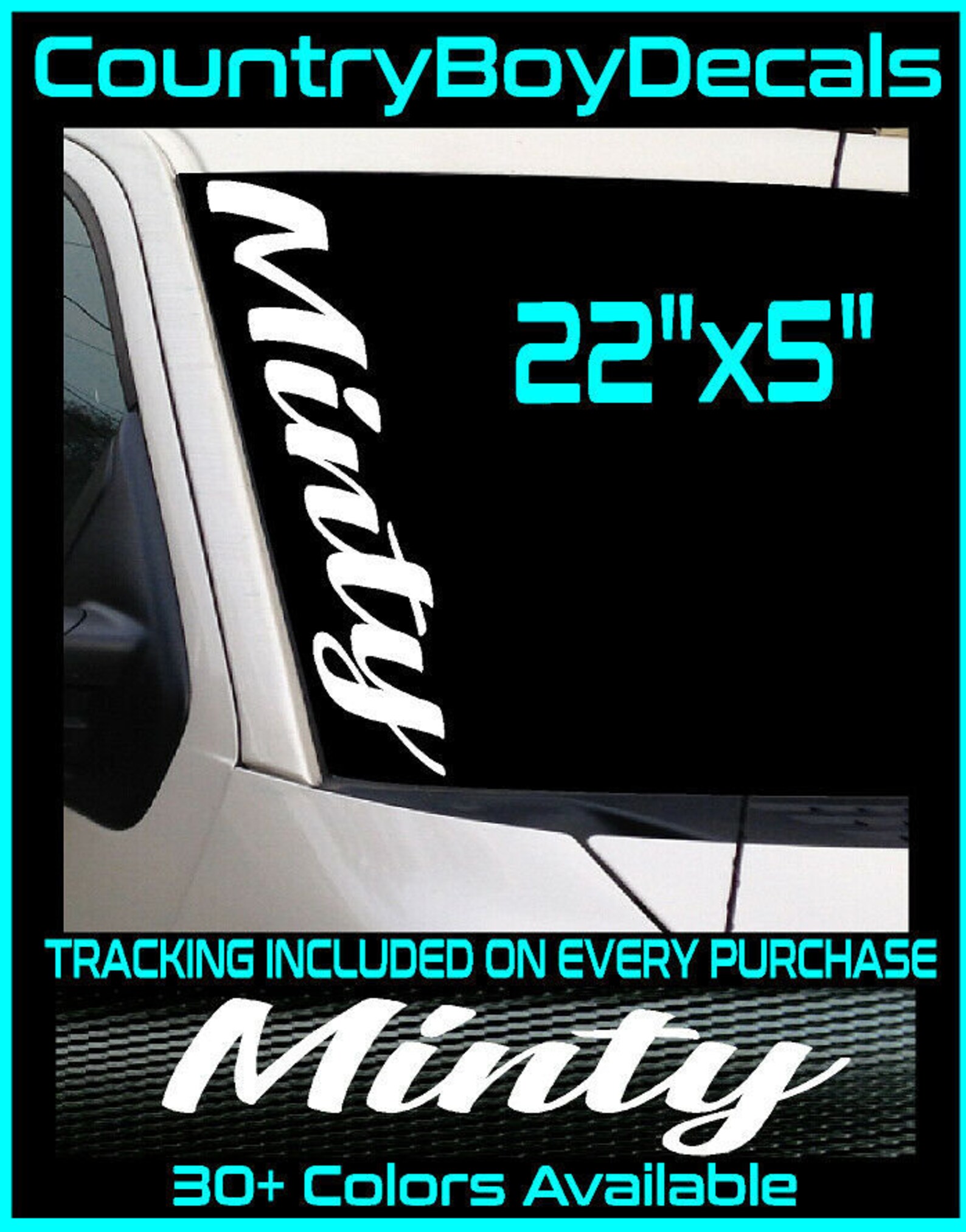 MINTY 22 Windshield Vinyl Decal Sticker JDM Car Diesel - Etsy