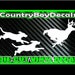 DOGS Chasing DEER * Vinyl Decal Sticker * Hunting Hounds BUCK Antlers ...