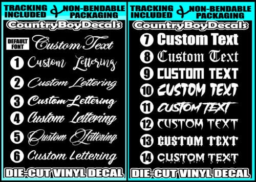 Custom Text 42" WINDSHIELD Vinyl Decal Sticker Truck Car Any Color Any ...