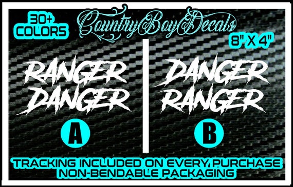 DANGER RANGER Vinyl Decal Sticker TRUCK 4X4 Gang off Road | Etsy