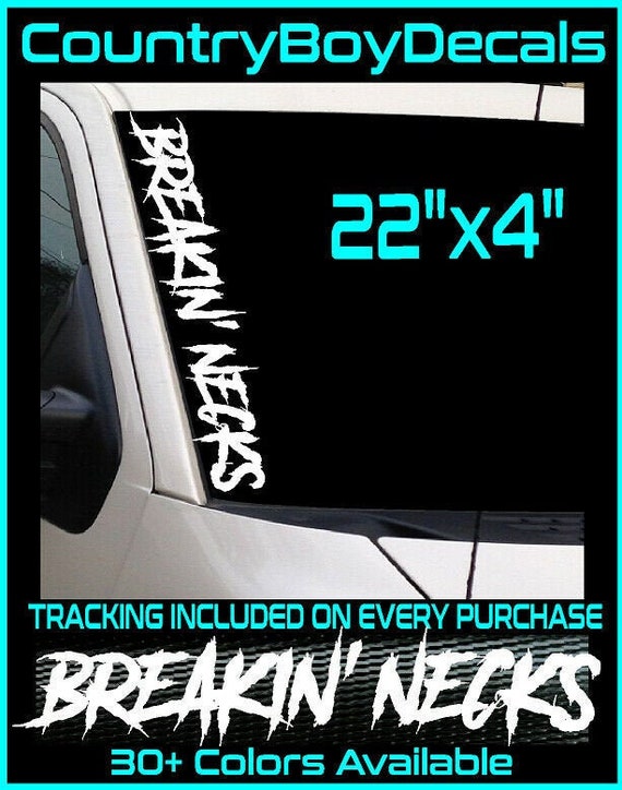 BREAKIN' NECKS 22 Vinyl Decal Sticker Breakin Diesel - Etsy