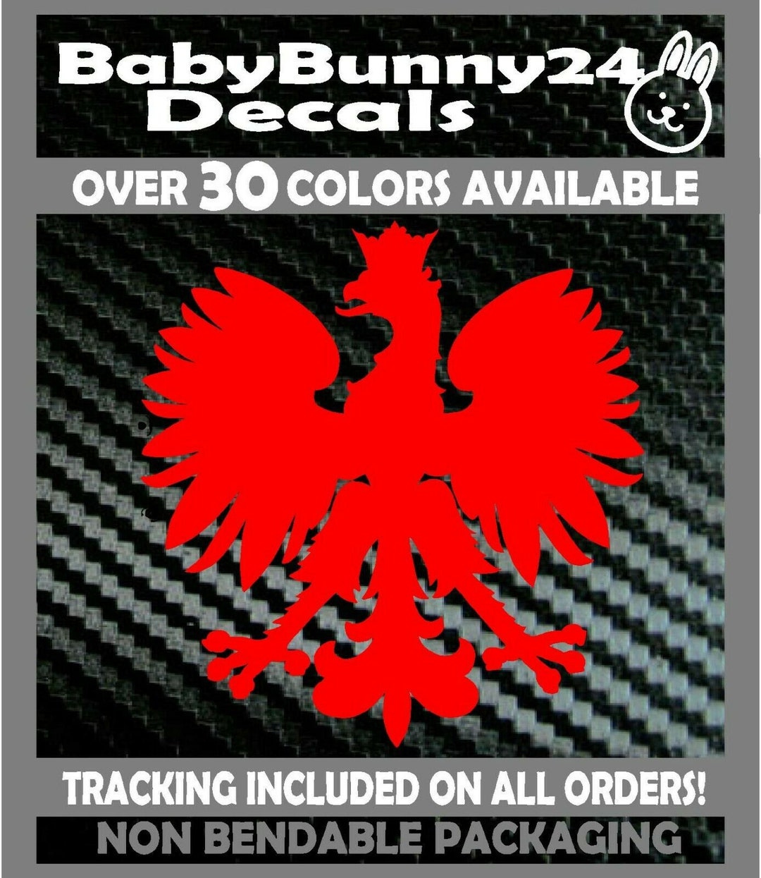 Polish Falcon Eagle Pride Polska Polski Truck Van Car Vinyl Decal ...