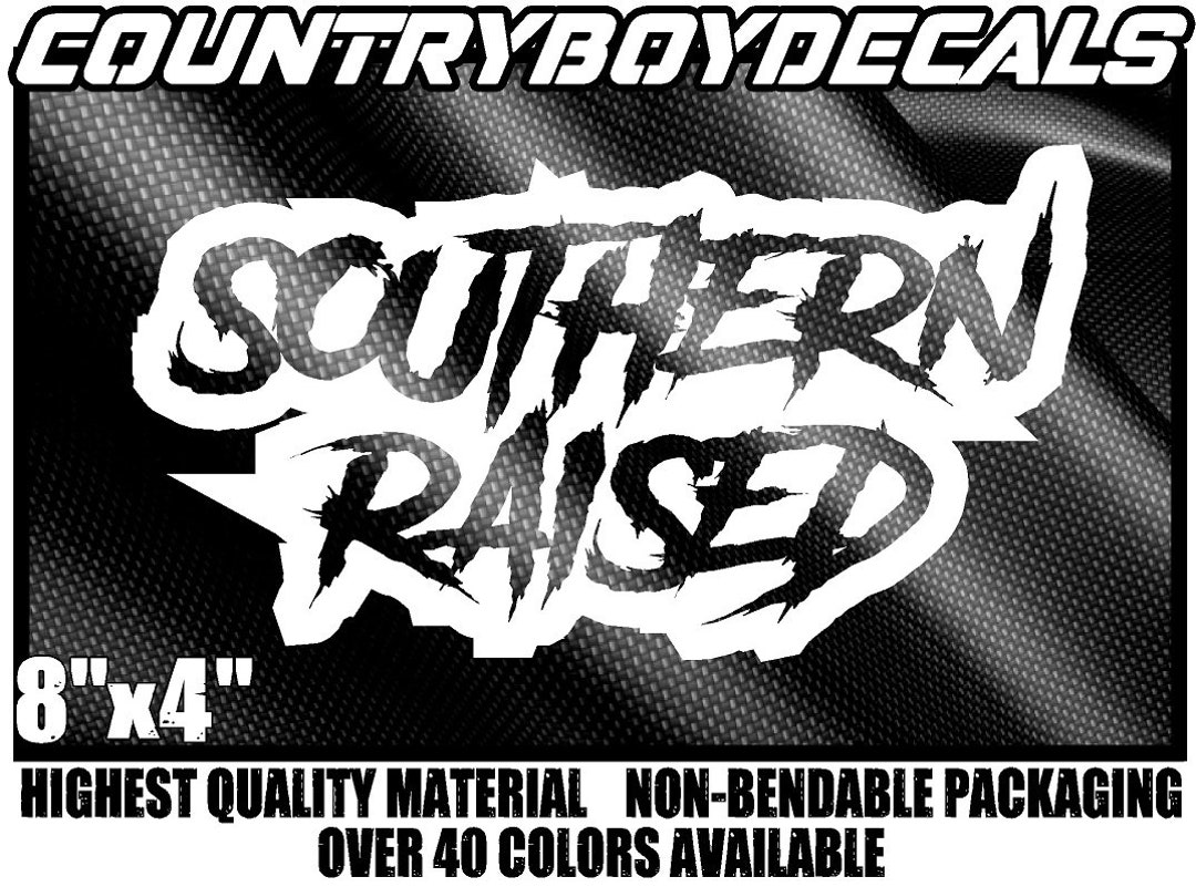 SOUTHERN RAISED Vinyl Decal 8" Sticker Diesel Truck Jdm Car Turbo Boost ...