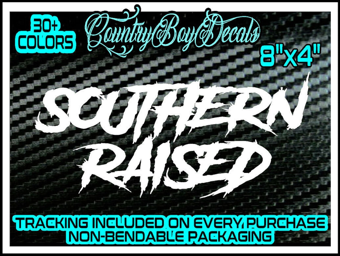 SOUTHERN RAISED Vinyl Decal Sticker Diesel Truck Car Dirty - Etsy UK