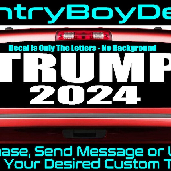 Trump 2024 Truck Decal - Etsy Australia