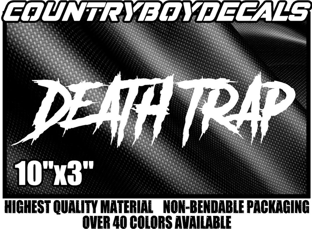 DEATH TRAP Vinyl Decal Sticker Box Turbo Boost Diesel Truck JDM Car ...