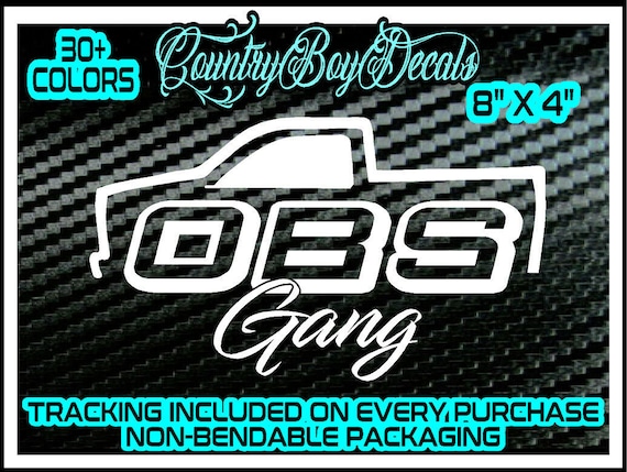 OBS Gang VINYL DECAL Sticker Truck Diesel 150 Lifted Body | Etsy