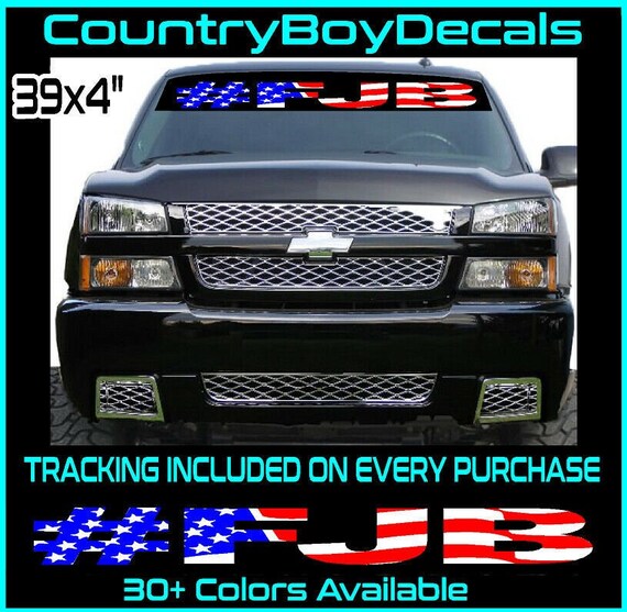 FJB FJB 39 Windshield VINYL Decal Sticker Car Truck - Etsy