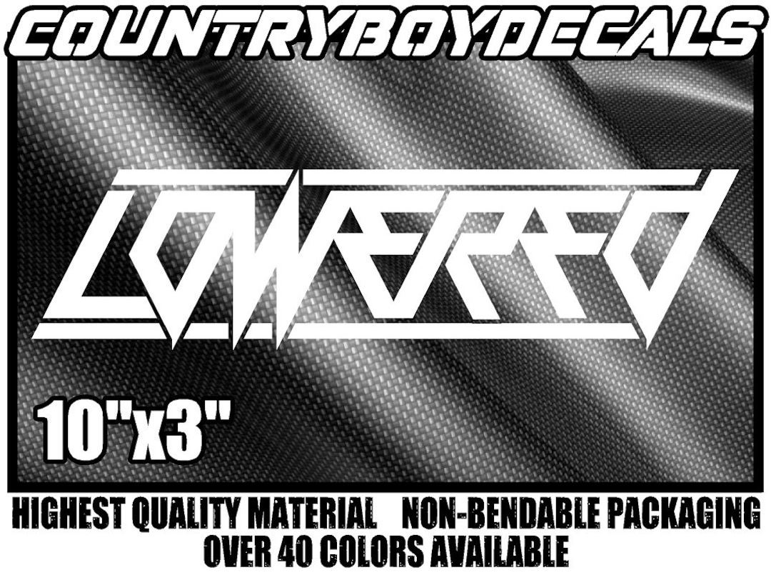 LOWERED Vinyl Decal 10" Sticker Window LOW Stance Truck JDM Car Static ...