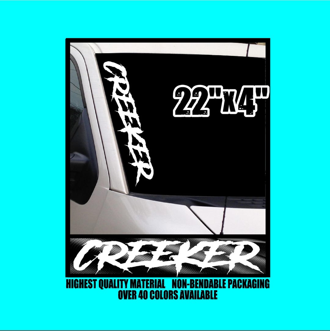 CREEKER 22" Vinyl Decal Sticker Holler Boys HB Upchurch Diesel Truck ...