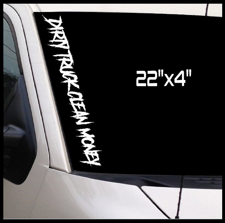 Dirty Money Sticker