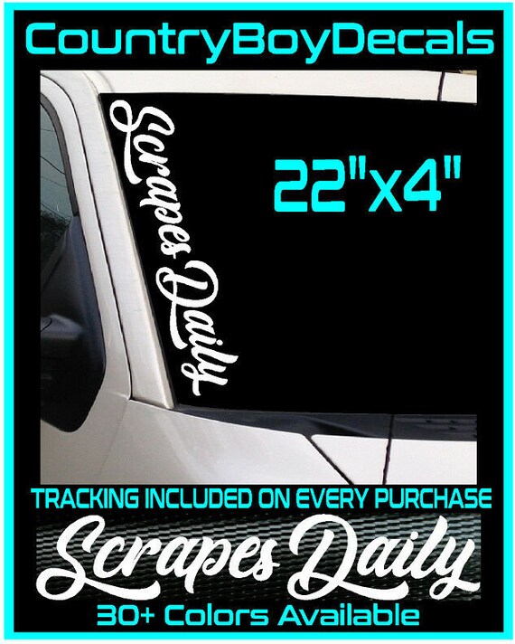 Scrapes Daily 22 Vinyl Decal Sticker TRUCK Car JDM Boost | Etsy