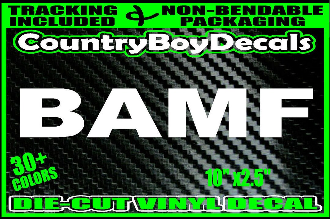 BAMF Vinyl Decal Sticker Car Truck Diesel Bad Ass Mother Fer Boost ...