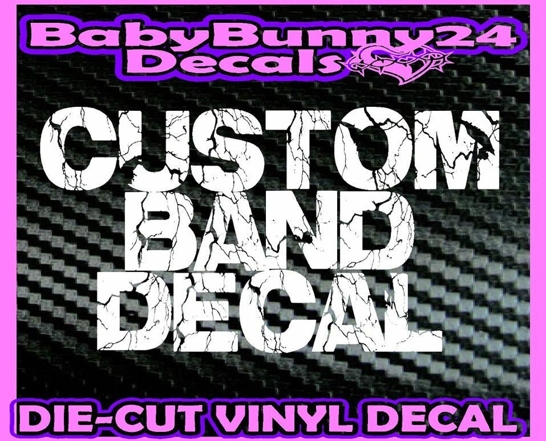 CUSTOM Band DECAL Car Truck Laptop Metal Sticker Vinyl Rock Music Tour ...