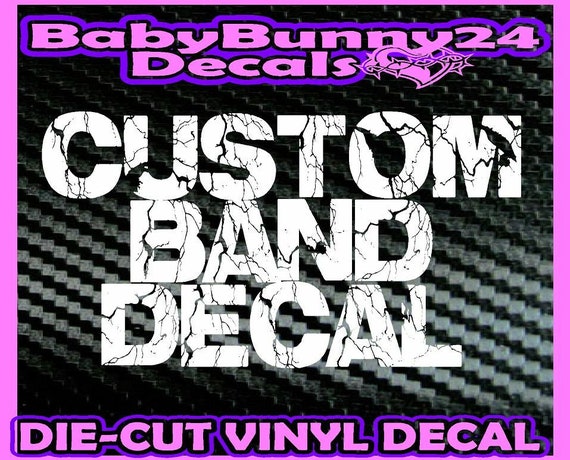 CUSTOM Band DECAL Car Truck Laptop Metal Sticker Vinyl Rock - Etsy