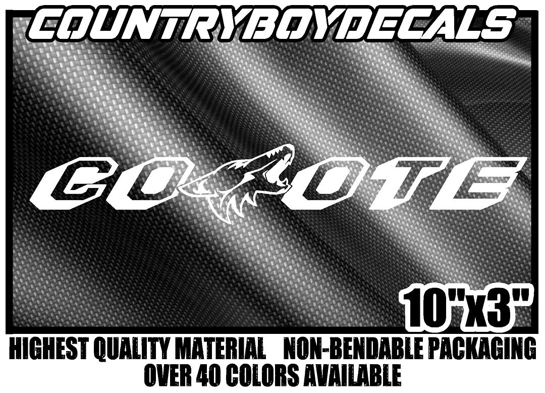 COYOTE 10"x3" Vinyl Decal Sticker Truck Car Turbo Boost Stang 5.0 Drift Low Lowered Gt Race ...