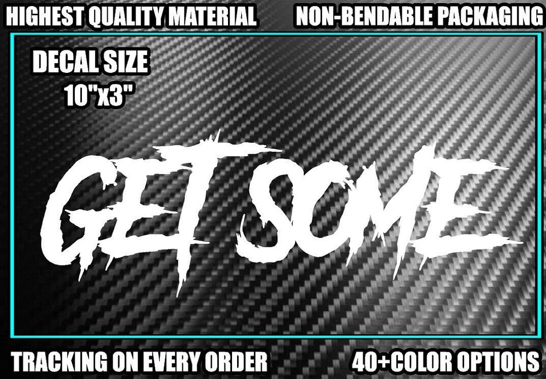 GET SOME Vinyl Decal 10" Diesel Truck JDM Car Beast Hated Turbo Boost ...