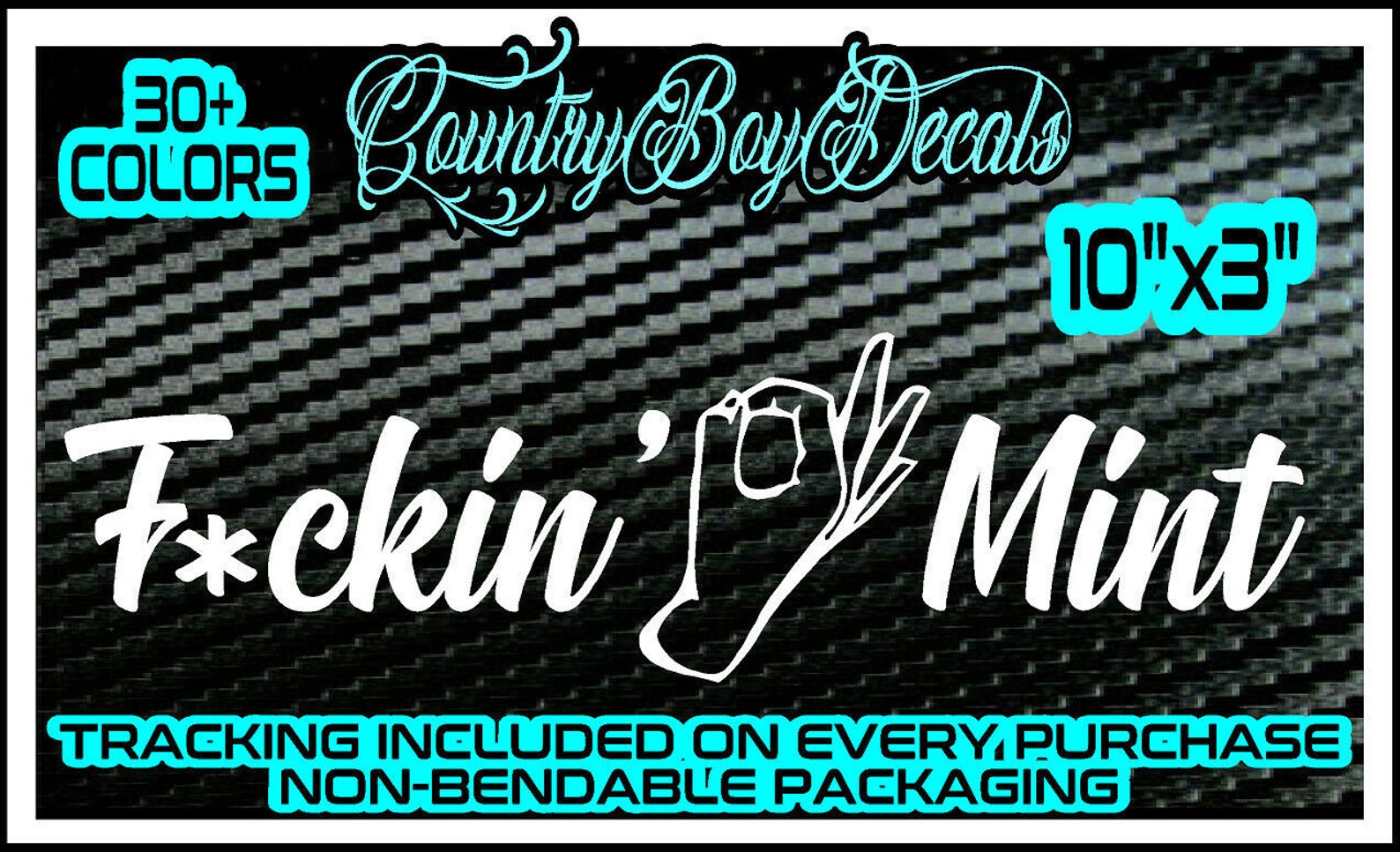 F*ckin' Mint 10" Vinyl Decal Sticker Diesel Truck JDM Car Boosted Turbo ...