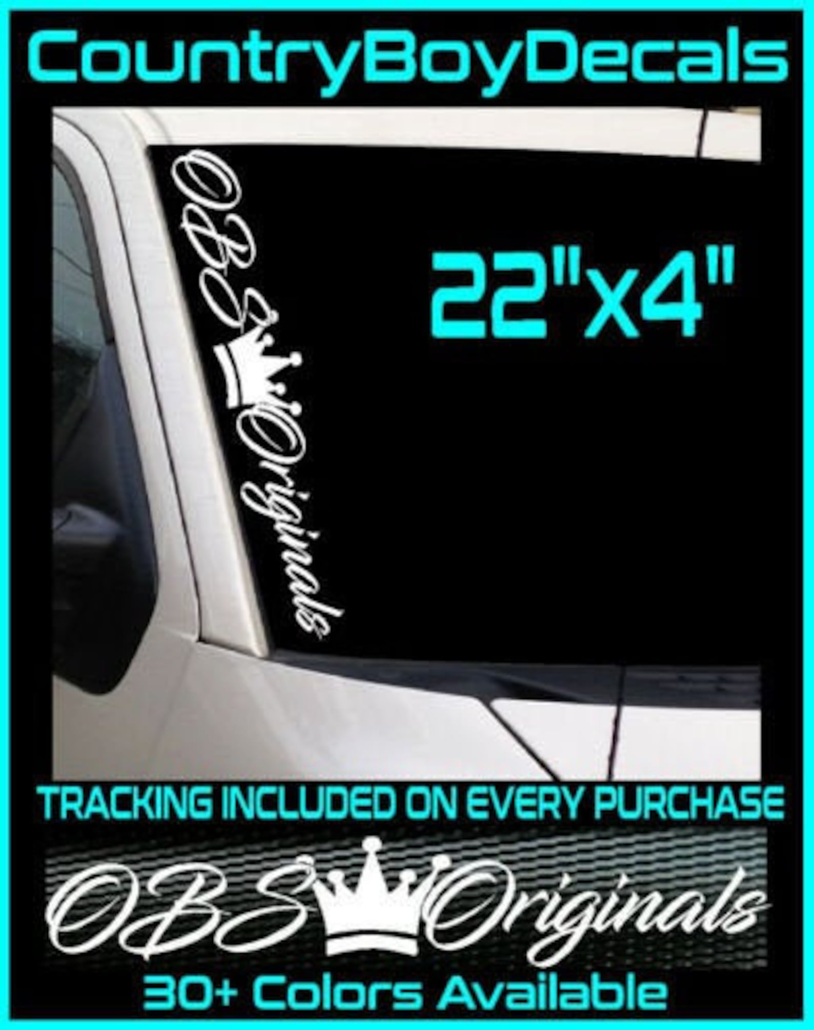 OBS Originals 22 Vinyl DECAL Sticker Old Body Style - Etsy