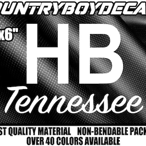 Holler Boy HB Custom State 10" Vinyl Decal Sticker Diesel Truck Country ...