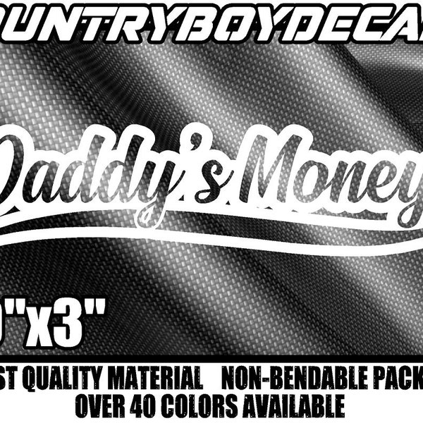 Daddys Money Decal - Etsy