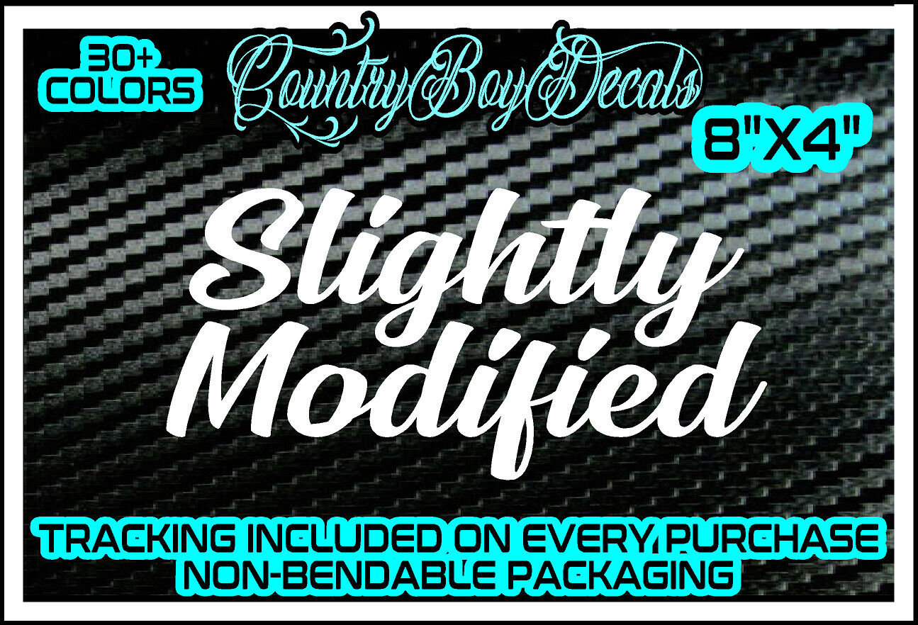SLIGHTLY MODIFIED Vinyl Decal Sticker JDM Car Diesel Truck - Etsy