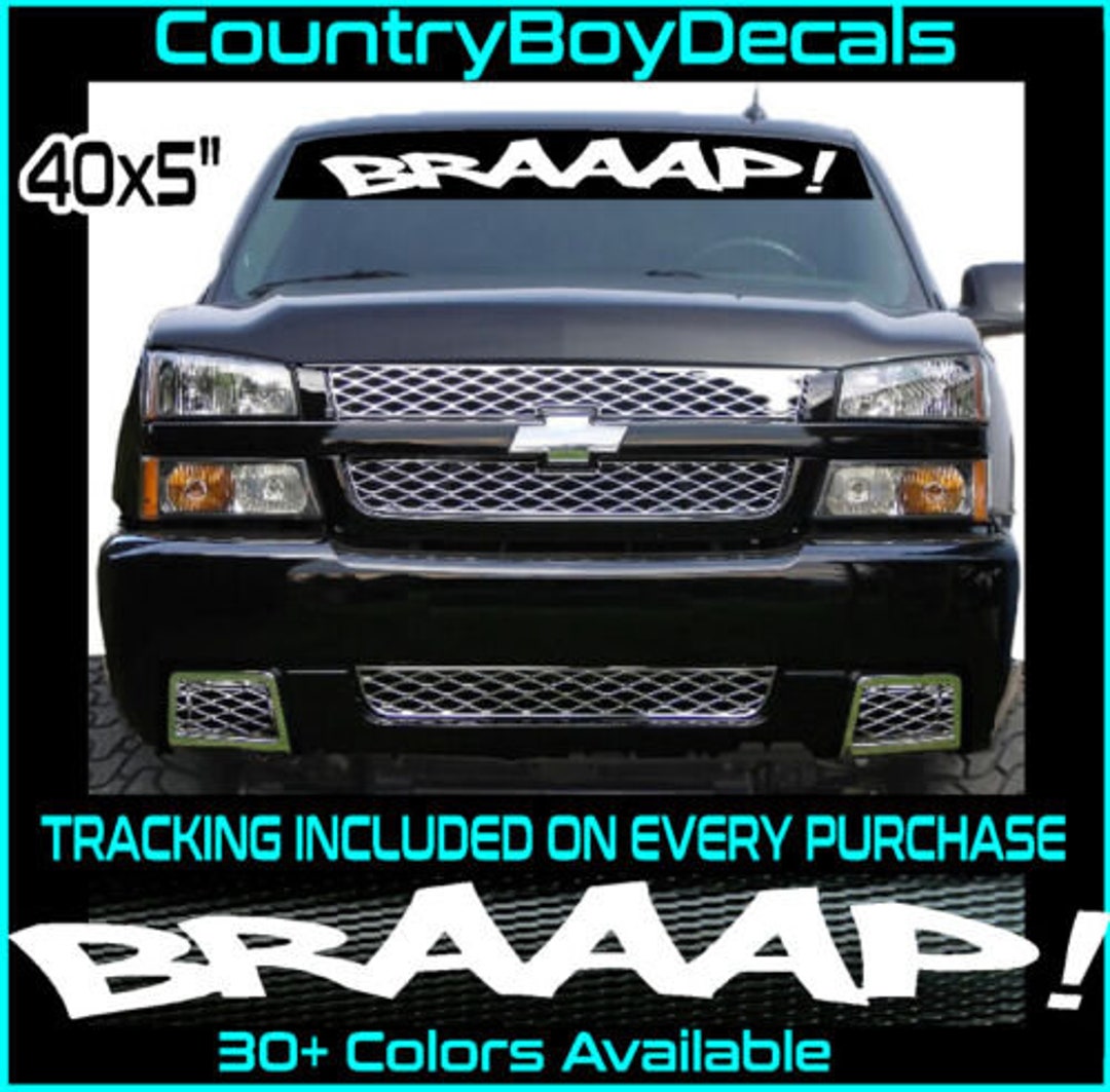 BRAAAP 40" Vinyl Decal Sticker Dirt Bike Motocross Truck Car Snowmobile ...