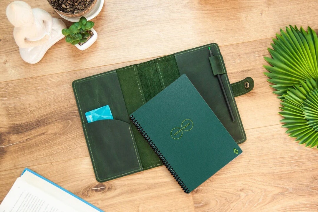 Leather Rocketbook Cover,rocketbook Executive Cover,leather Refillable ...