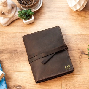 Personalized Leather Sketchbook Cover, Refillable Leather Sketchbook ...