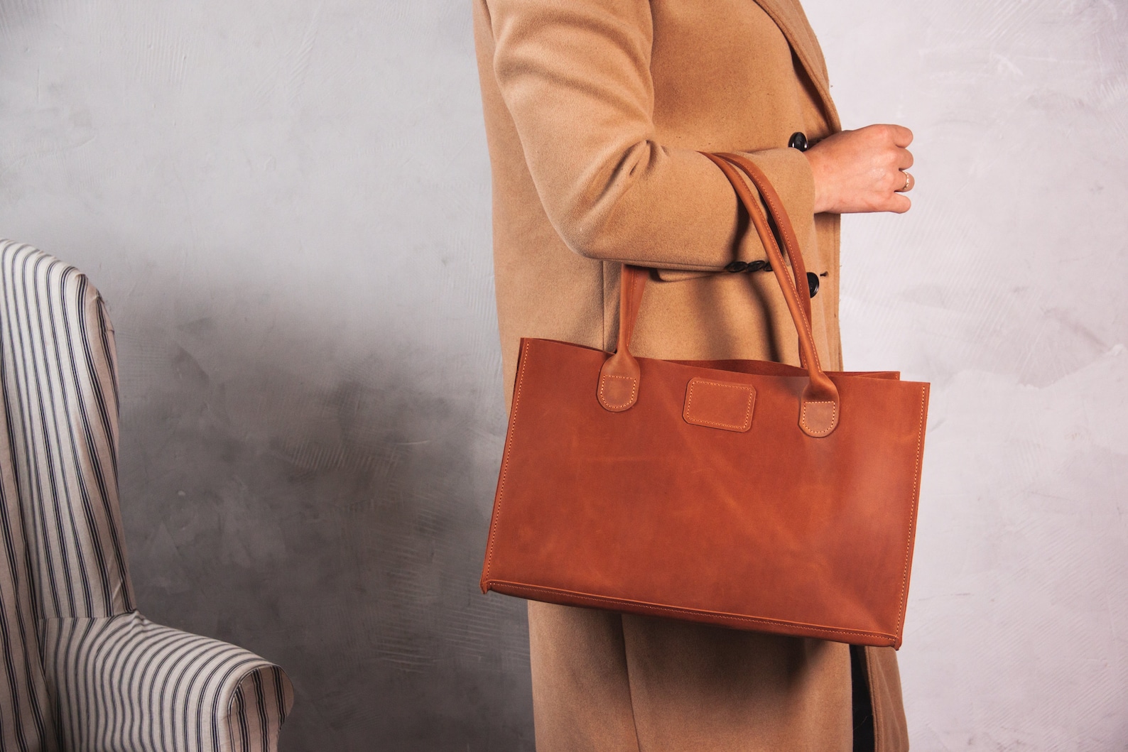 Leather Shopper Bag Leather Tote Bag for Women Leather - Etsy