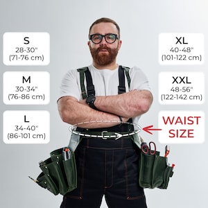Tool Belt for Dad, Leather Tool Belt Suspenders, Tool Belt With ...
