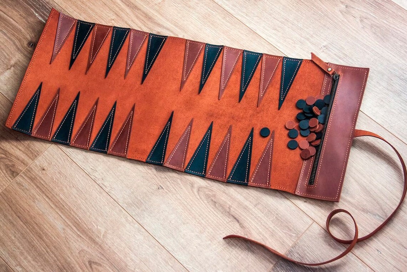 Leather Backgammon Set,travel Backgammon Set,travel Backgammon Roll ...