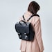 Leather Satchel Backpack, Leather Backpack for Women, Black Leather ...
