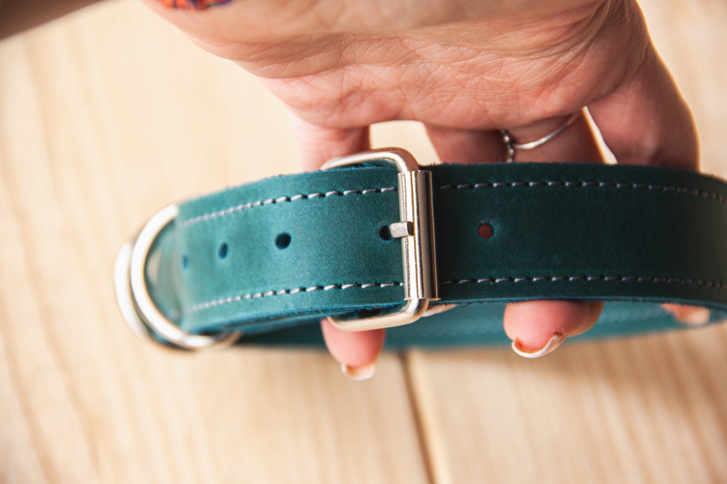 Leather dog collar personalized Engraved dog collar Custom | Etsy