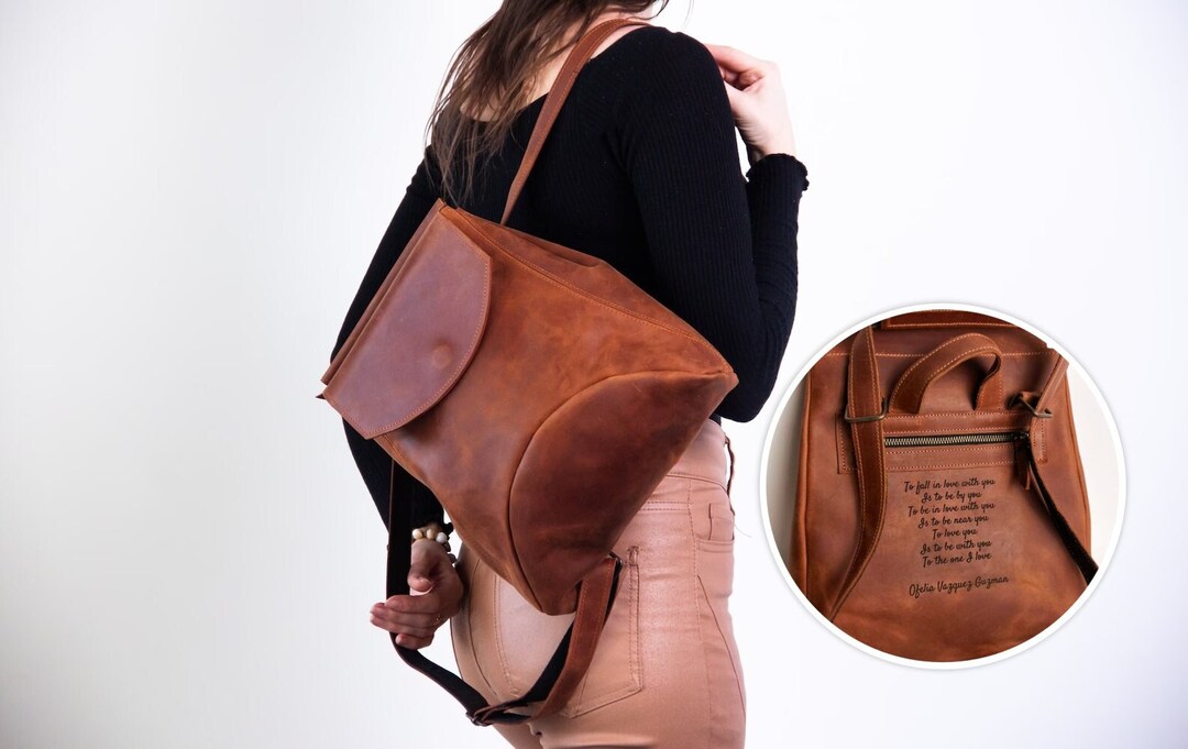 Convertible Leather Backpack Purse,convertible Bag to Backpack,leather ...