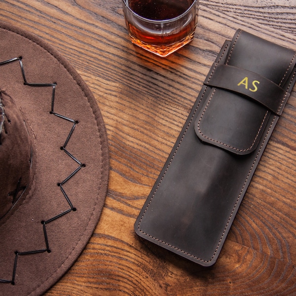 Leather Cigar Case - Etsy