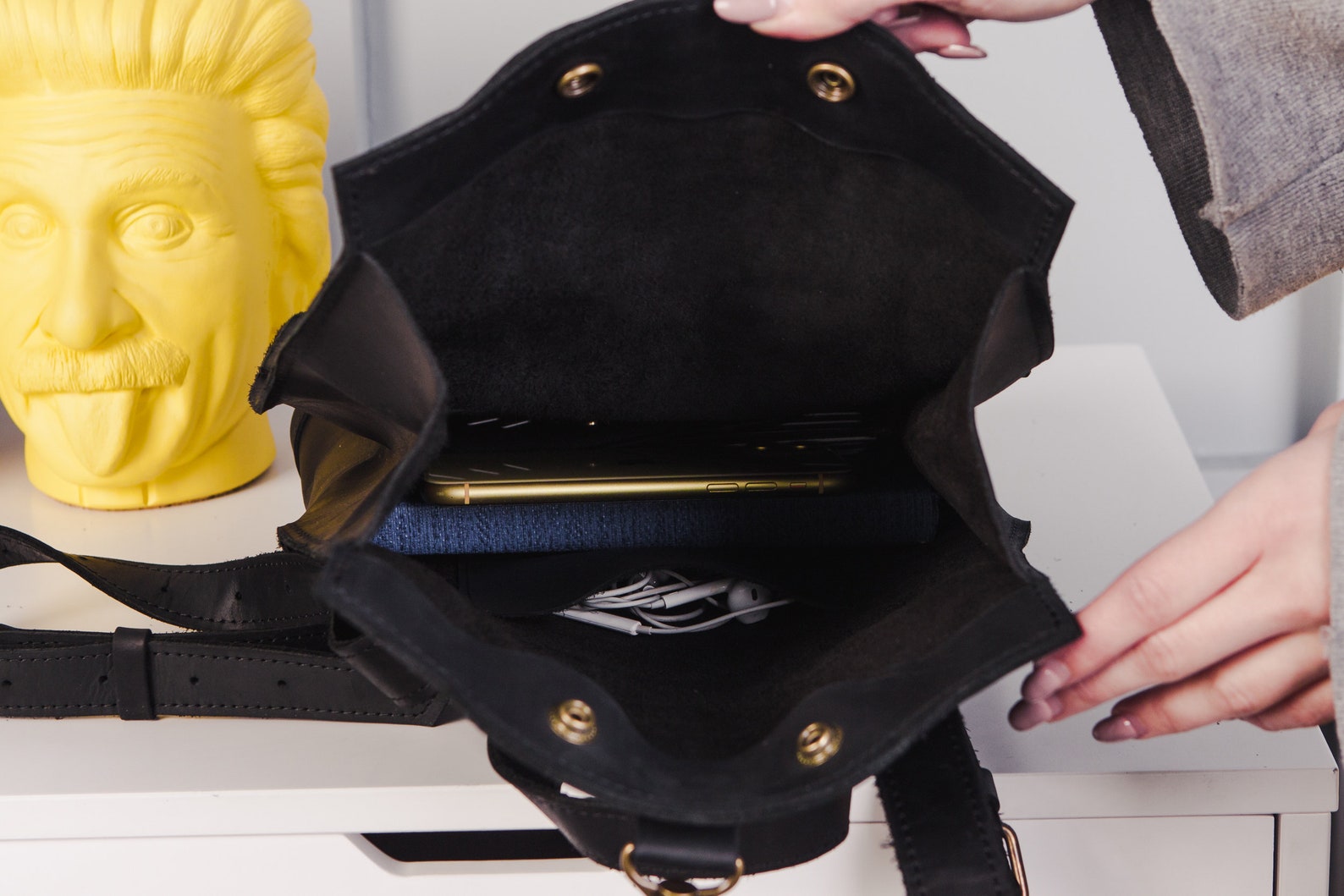 Mini Backpack Purse Leather Backpack Women Small Backpack - Etsy