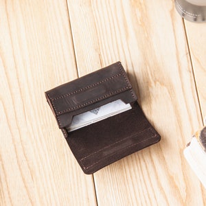 Business Card Holder for Men, Leather Card Holder Men, Personalized ...