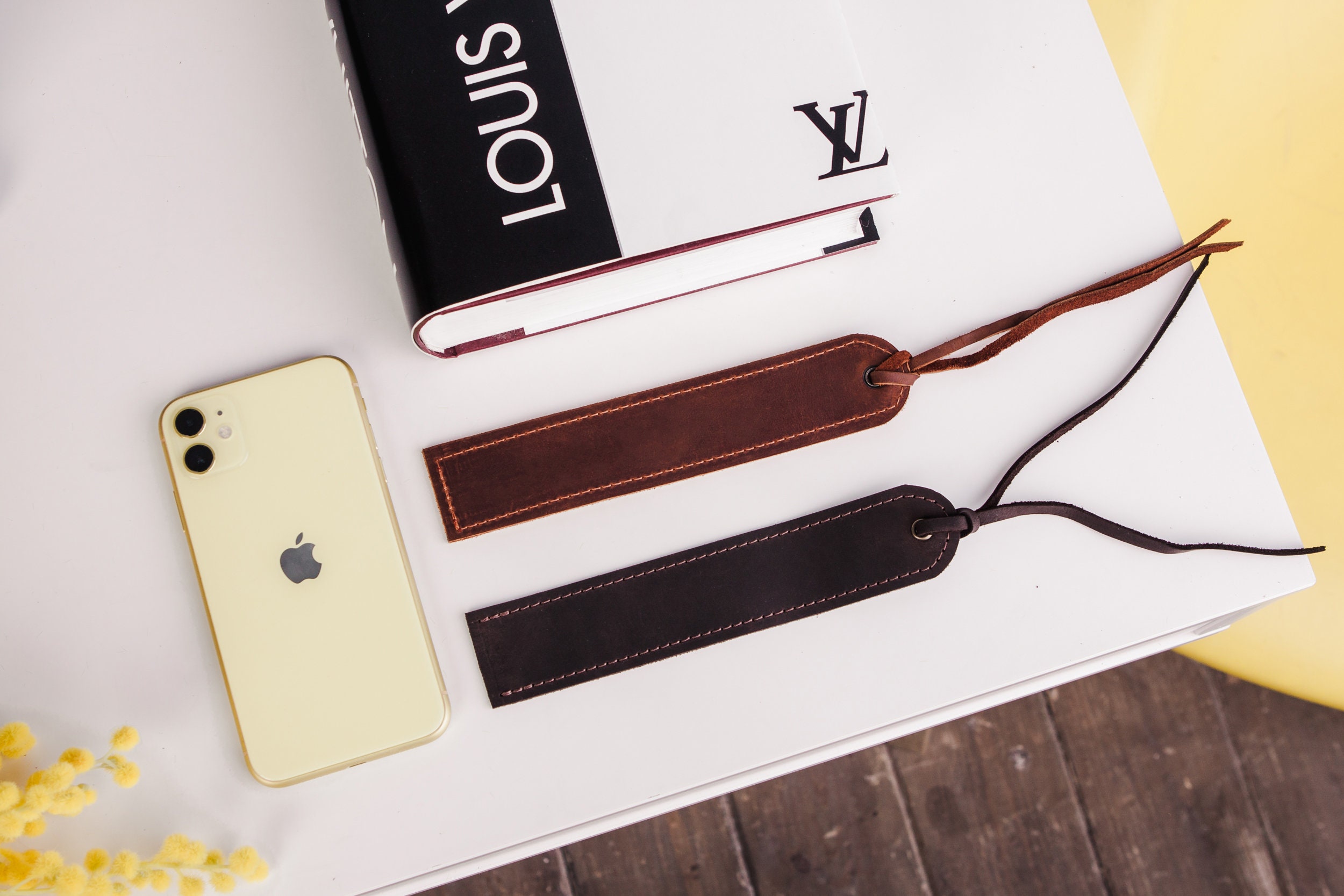 Leather Bookmark Personalizedcustom Book Markmonogramed | Etsy