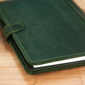 Personalized Leather Planner Cover, Refillable Planner Cover, Custom ...