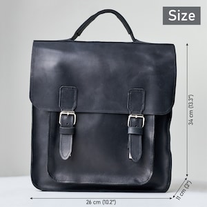 Wednesday Addams Backpack, Black Leather Backpack Women, Wednesday ...