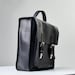 Leather Satchel Backpack, Leather Backpack for Women, Black Leather ...