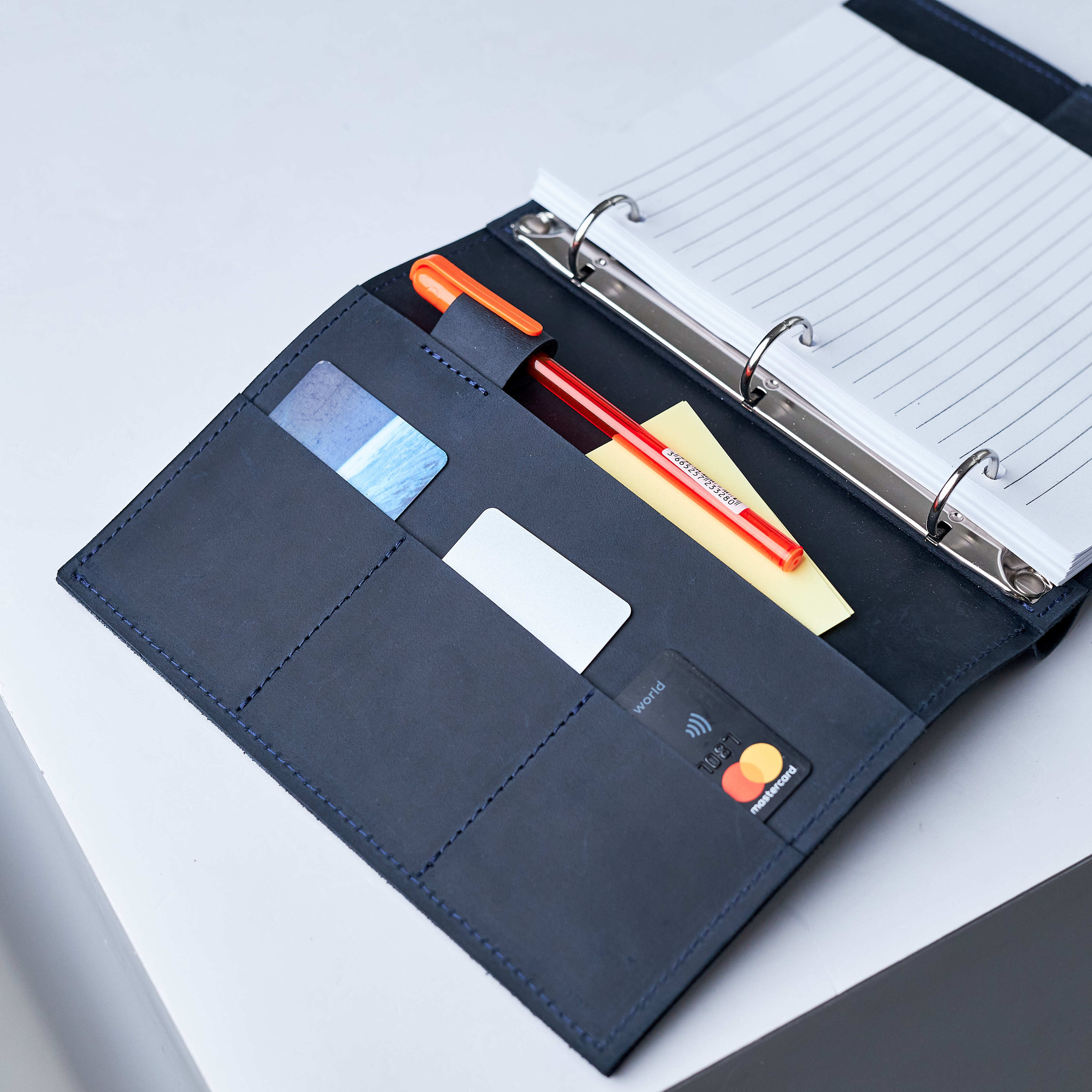 Leather Binder With Logo, Ring Binder Notebook Leather, Personalized ...