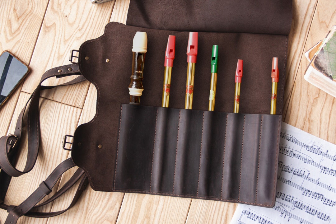 Leather Penny Whistle Case, Tin Whistle Pouch, Tin Whistle Case, Penny ...