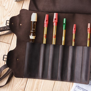 Leather Penny Whistle Case, Tin Whistle Pouch, Tin Whistle Case, Penny ...