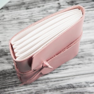 Personalized Leather Journal, Pink Journal, A5 Travel Journal, Leather ...