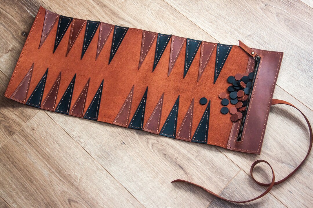 Leather Backgammon Settravel Backgammon Settravel Backgammon - Etsy
